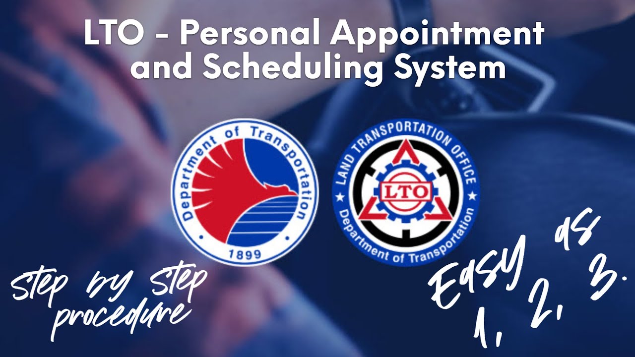 LTO Online PASS - Personal Appointment and Scheduling System - YouTube