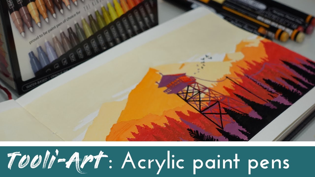 TOOLI-Art: acrylic paint pens (review) - YouTube