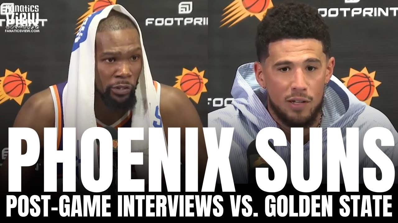 Kevin Durant & Devin Booker React to Phoenix Suns Opening Game, KD's ...