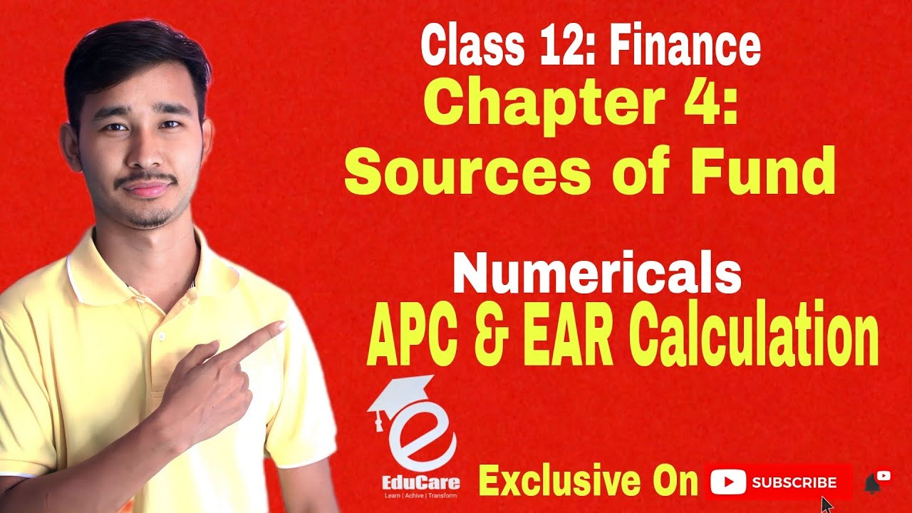 APC and EAR Calculation || Class 12 Finance Sources of Fund - YouTube