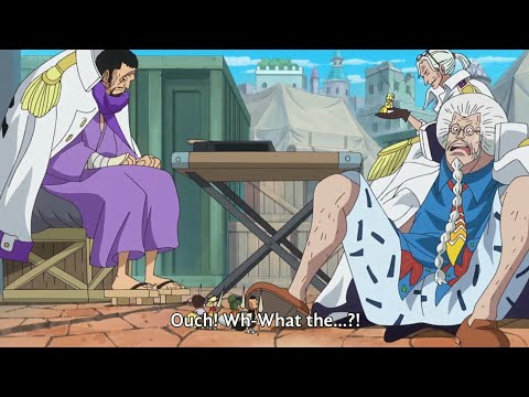 Sengoku and Fujitora Are Shocked With Guards (English Sub)