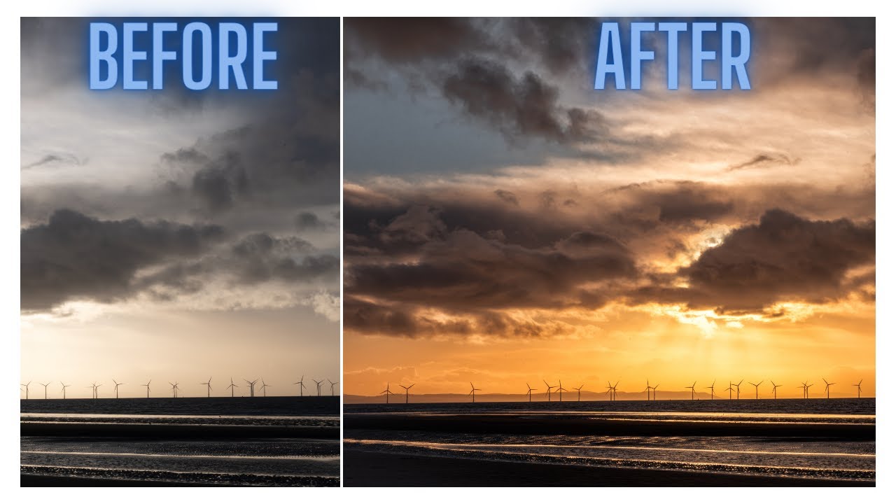 Landscape editing - simple workflow in Photoshop, before and after ...