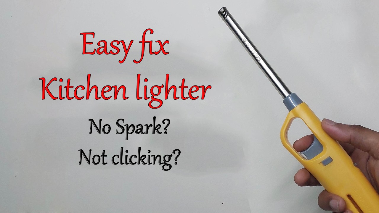 How to repair Kitcehn lighter. Not Clicking? No Spark? Only rs10 - YouTube
