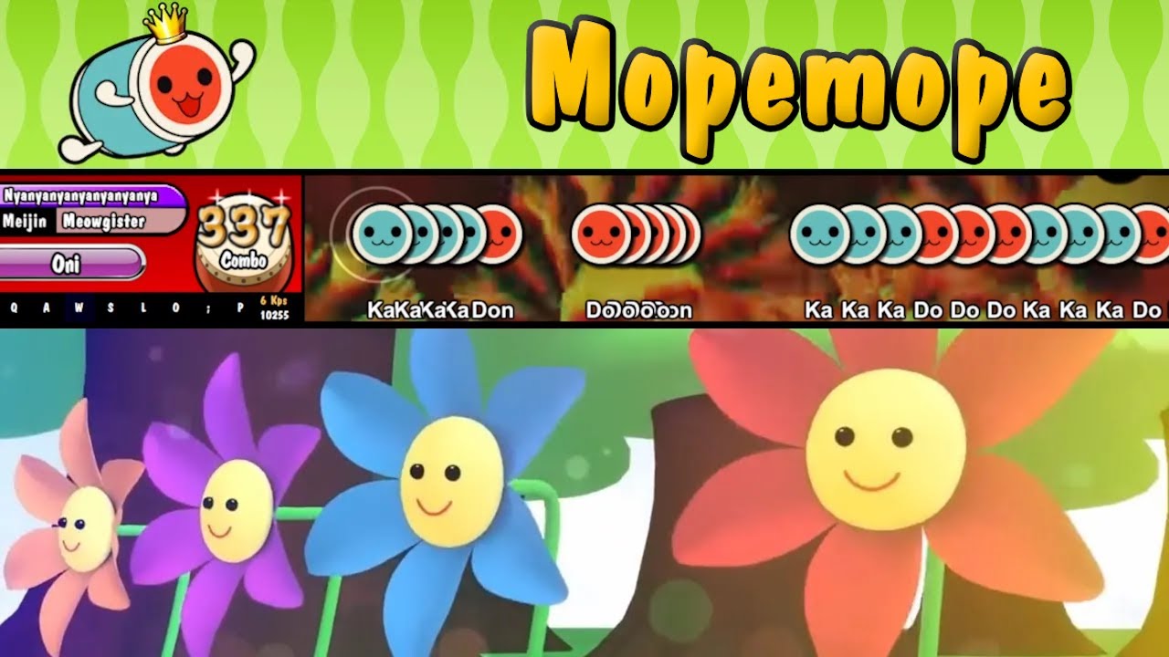 [Taiko no Tatsujin] Mopemope Full Combo - YouTube