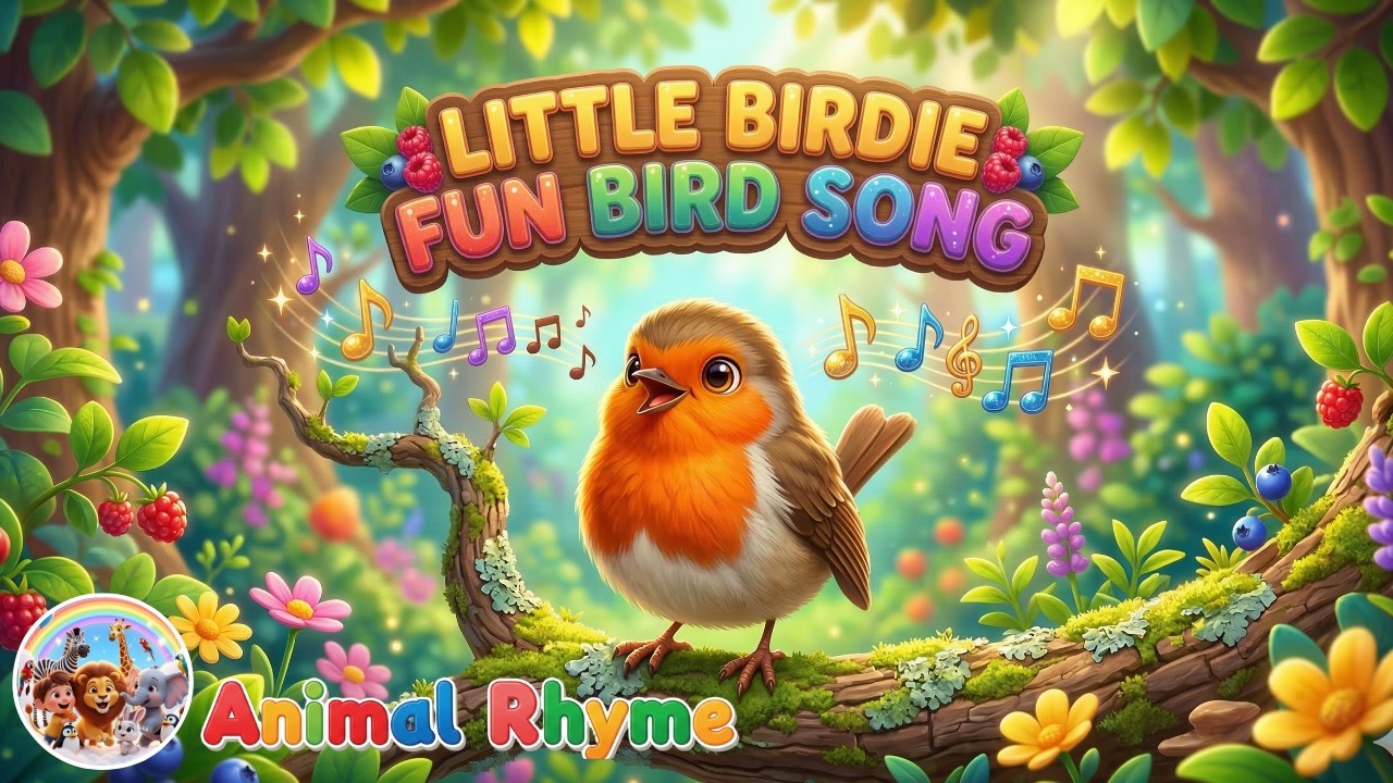 Little Birdie | Fun Bird Song for Kids | Learning Nursery Rhyme - YouTube