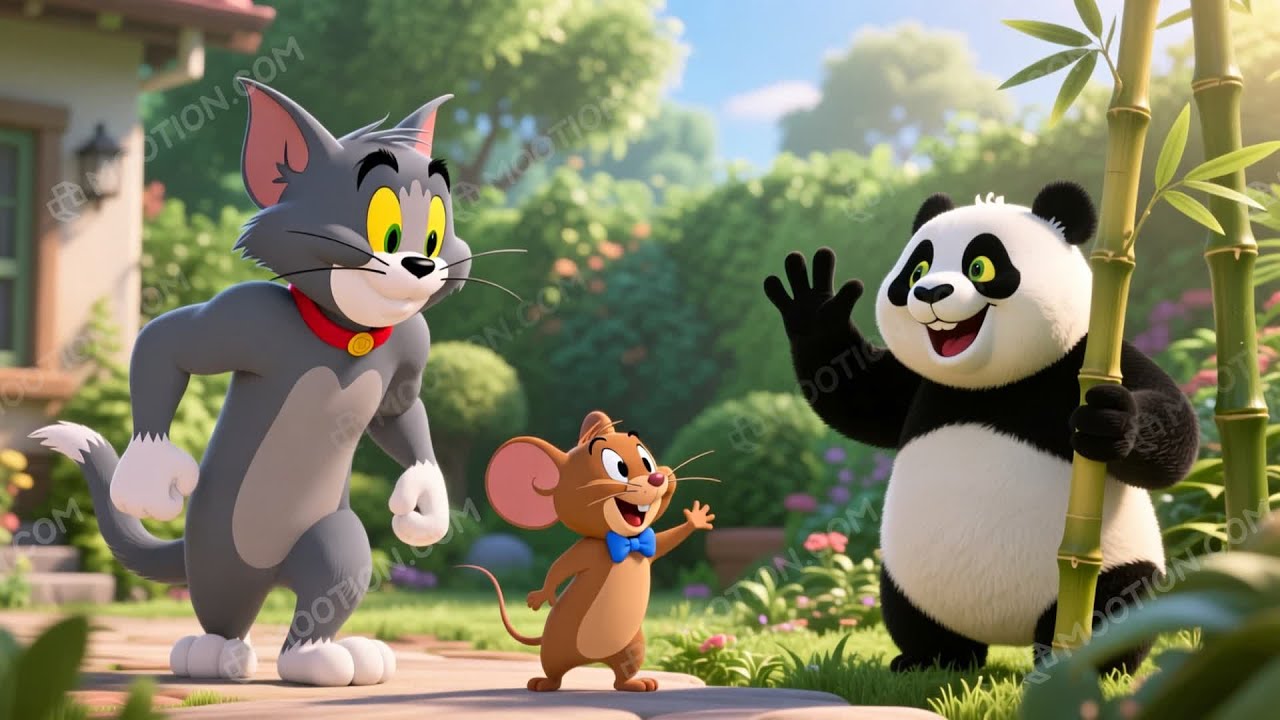 Tom, Jerry, and the Peaceful Panda - YouTube