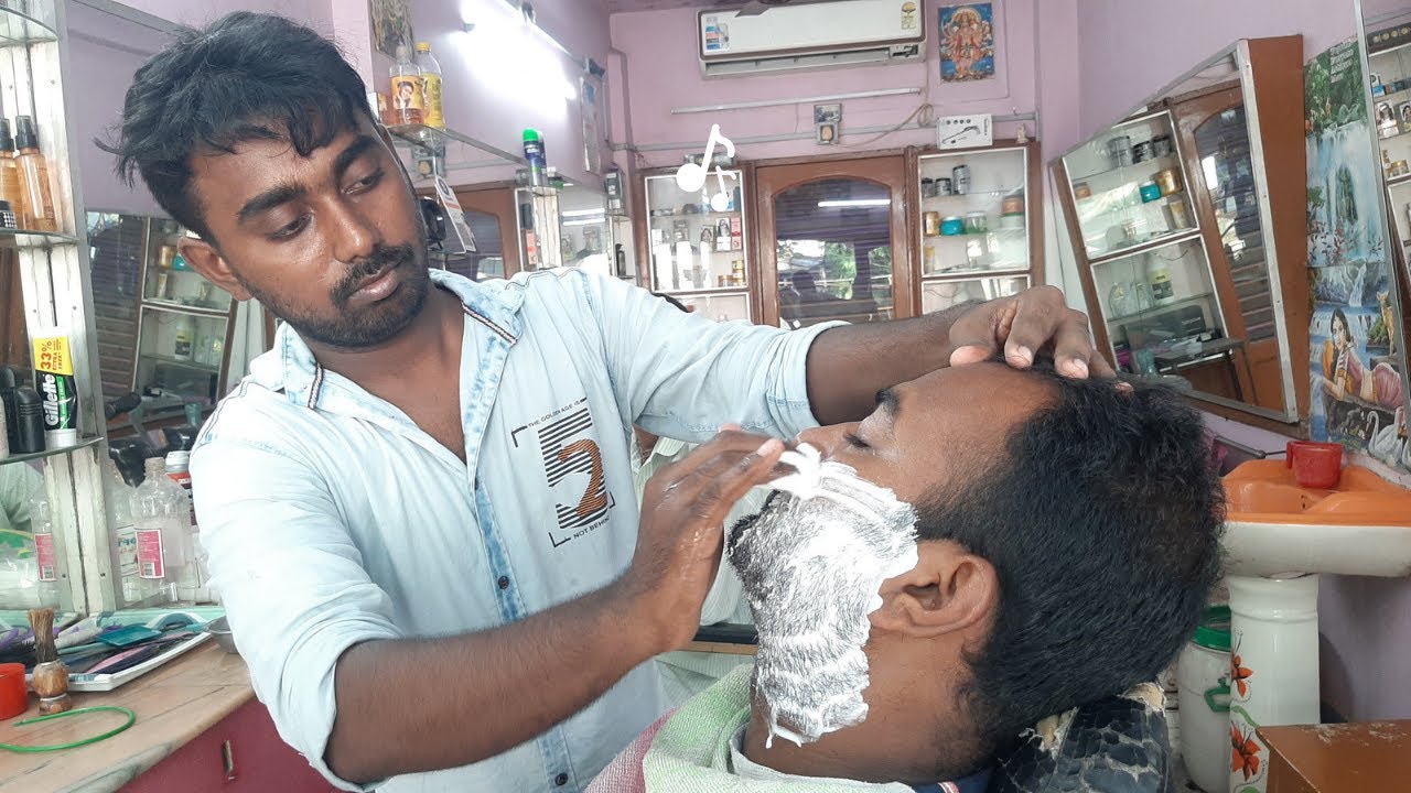 Feel The Beard Shave With A New Indian Barber. - YouTube