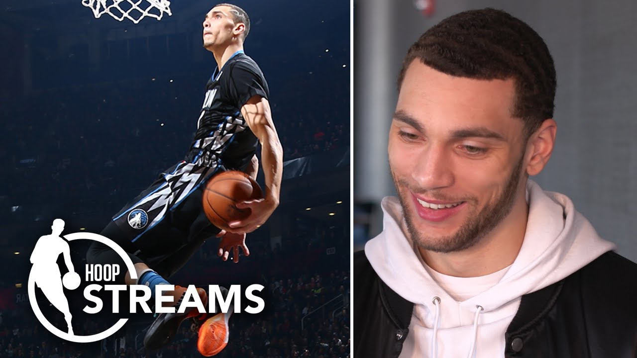Zach LaVine watches 2016 NBA Dunk Contest highlights vs. Aaron Gordon ...