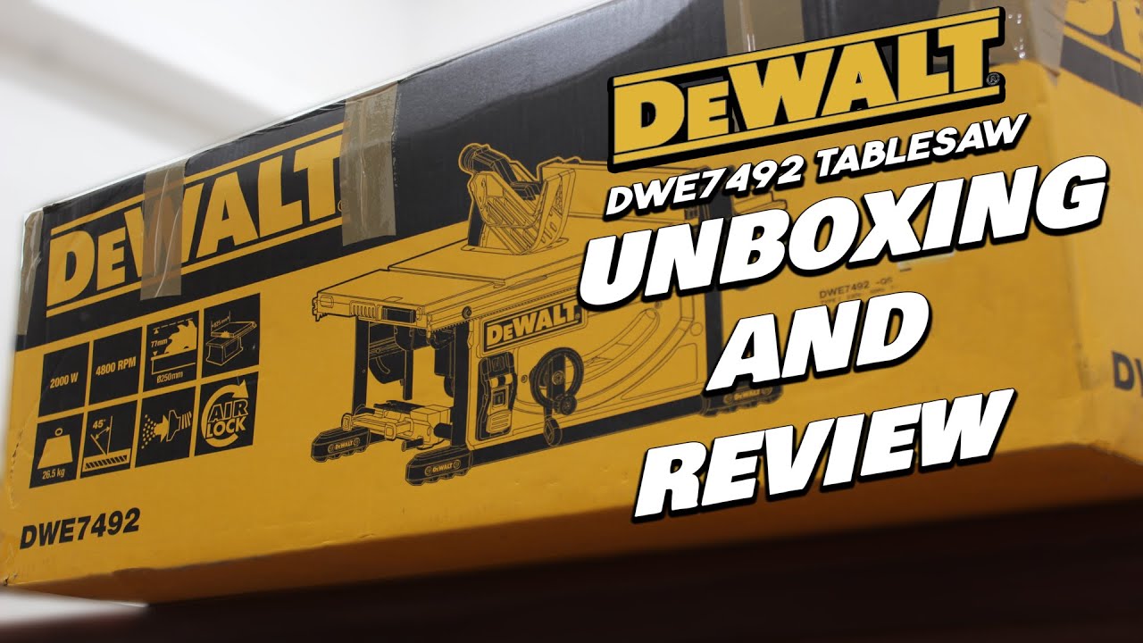 Dewalt Table Saw review - DWE7492 Unboxing, measurement guide, dado ...
