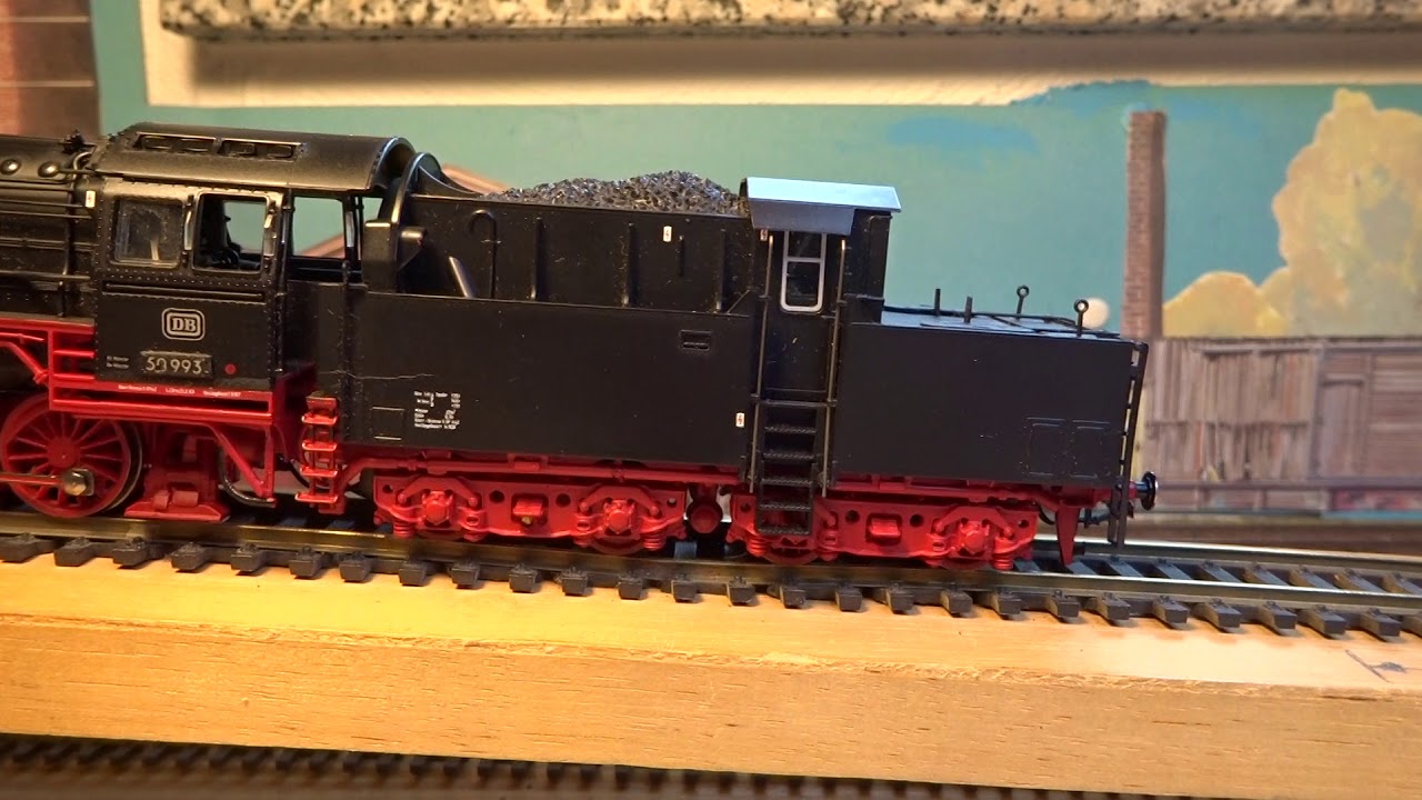 Fahrwerksumbau H0 Lok Roco BR50 - YouTube