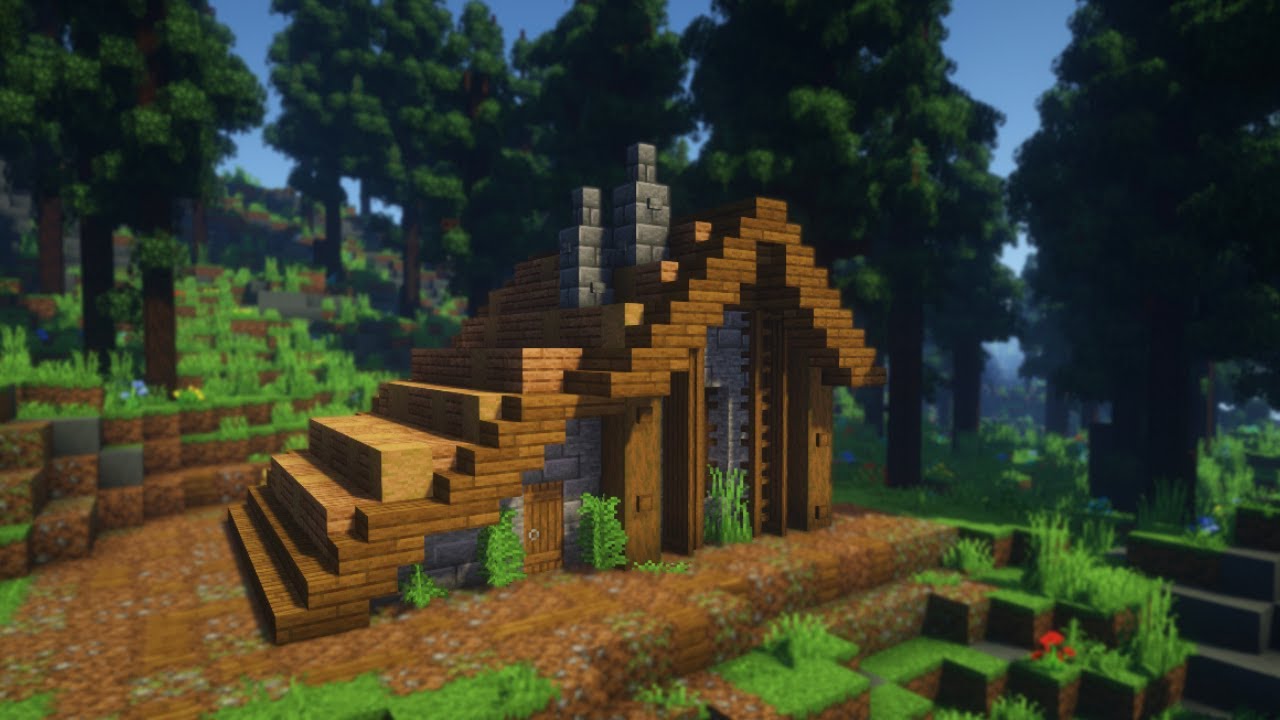 How to Build Easy Starter Minecraft House - YouTube