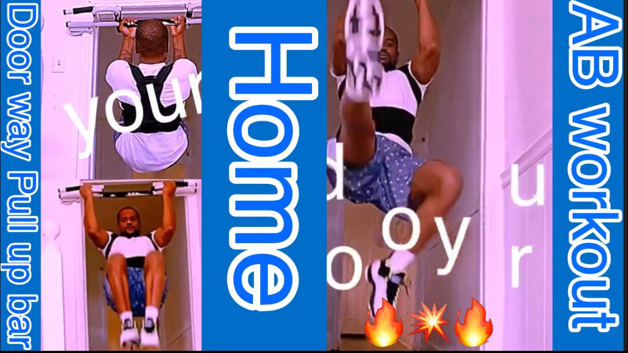 6 min door way Pull up Bar AB Home Workout - YouTube