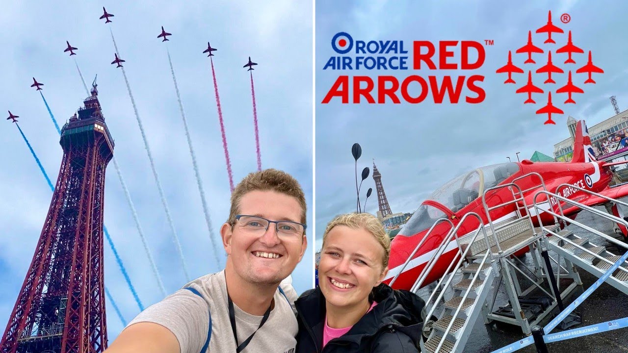 Blackpool Air Show 2023 - Amazing Red Arrows Display! - YouTube