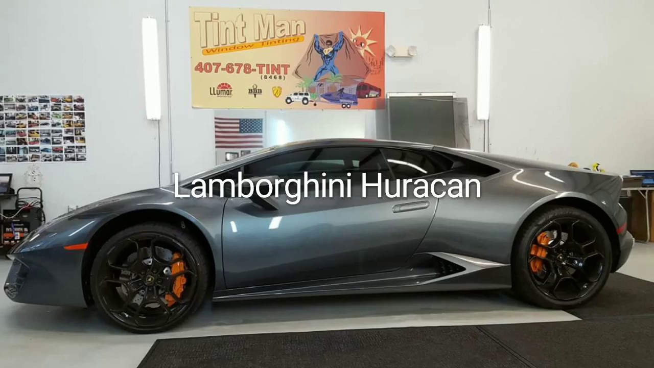 #Lamborghini #Huracan Llumar Ceramic CTX 35% Window Film Tint Man ...