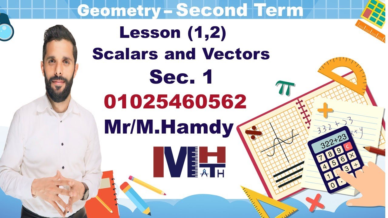 Sec.1 - Second Term- Geometry L 1,2 ( Vectors ). - YouTube