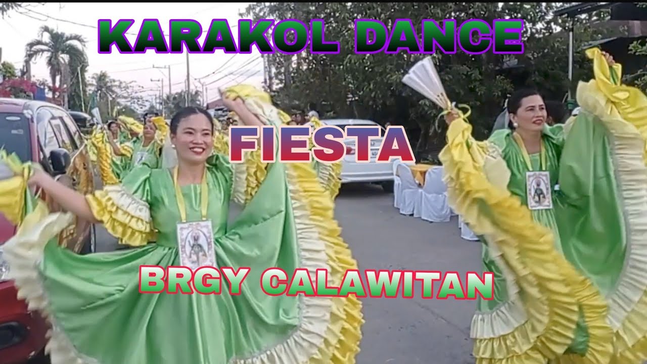 Karakol Dance brgy fiesta calawitan - YouTube