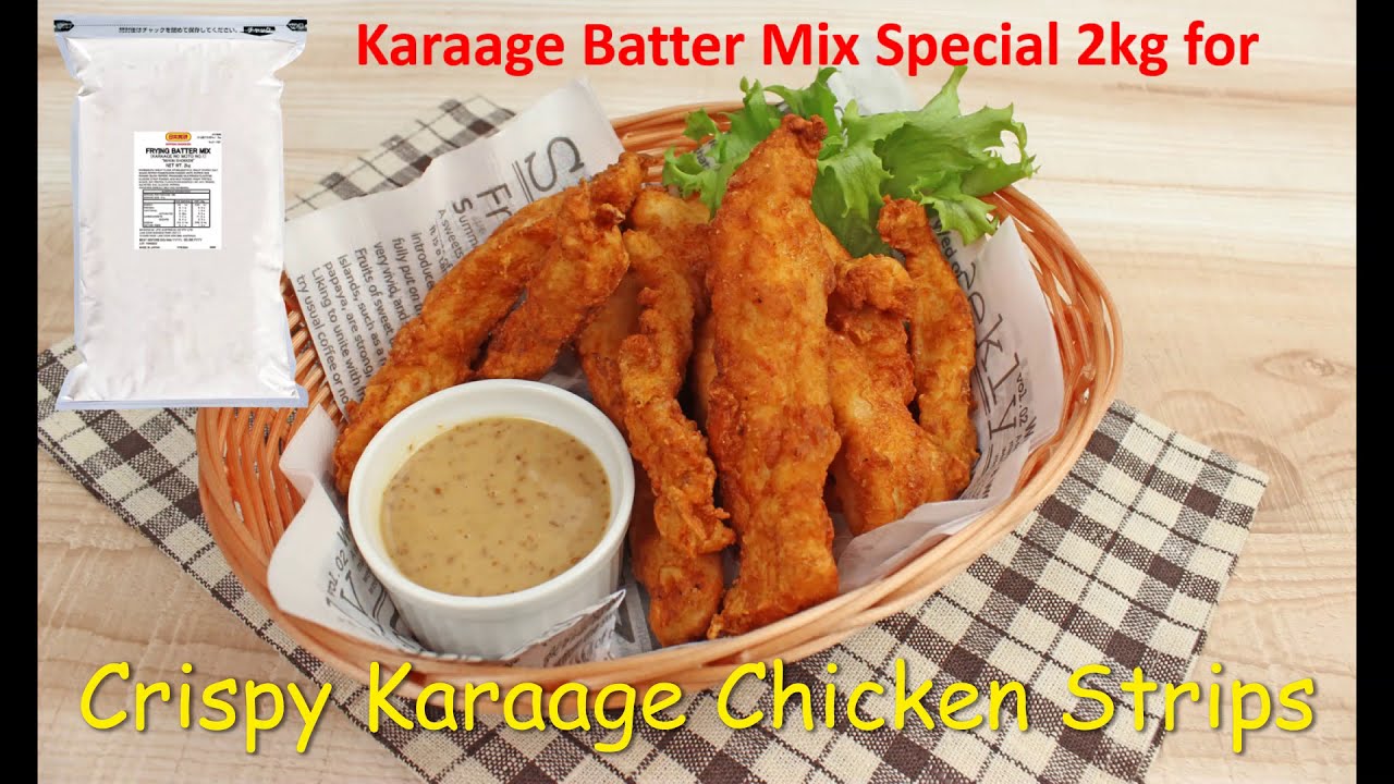 【NIHON SHOKKEN】Crispy Karaage Chicken Strips with KARAAGE BATTER MIX ...