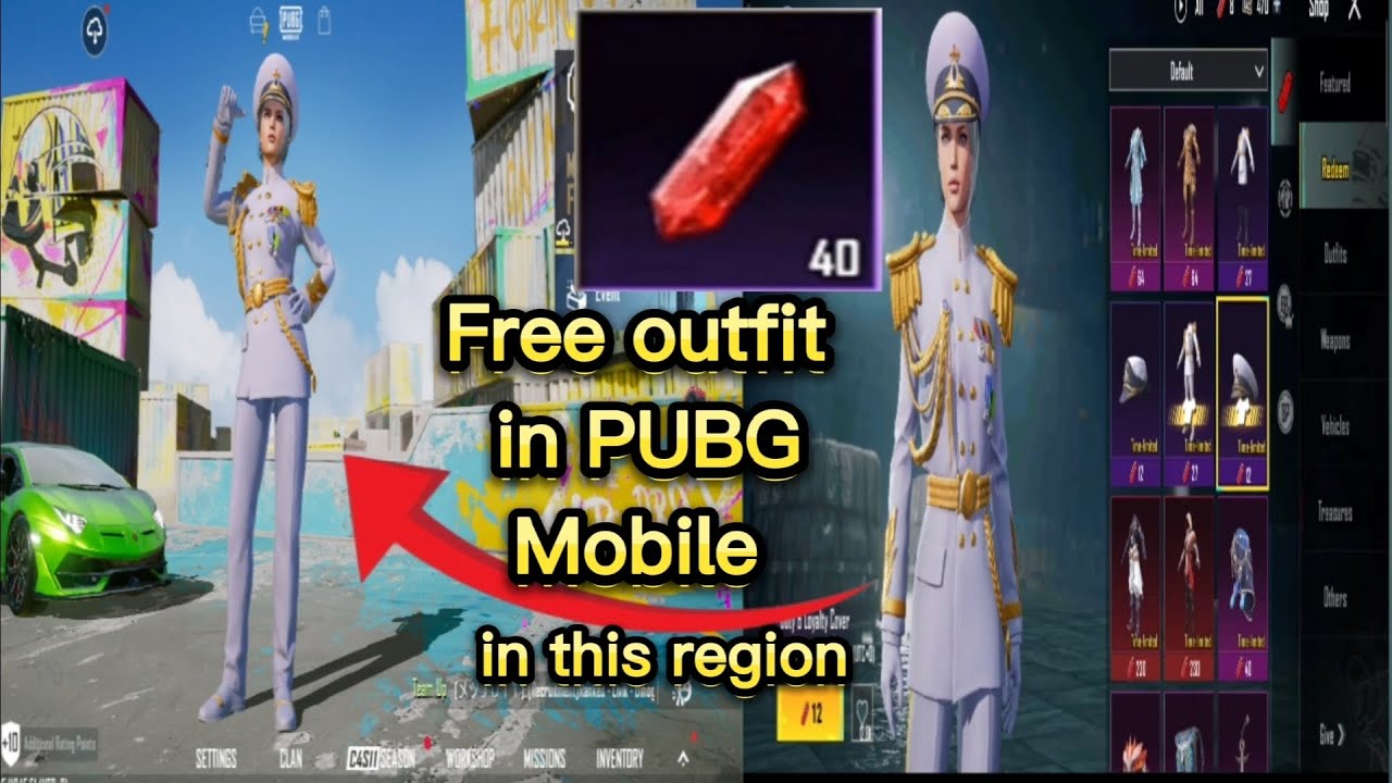 New white commander set is here in PUBG Mobile . Get Free 😍😍 - YouTube