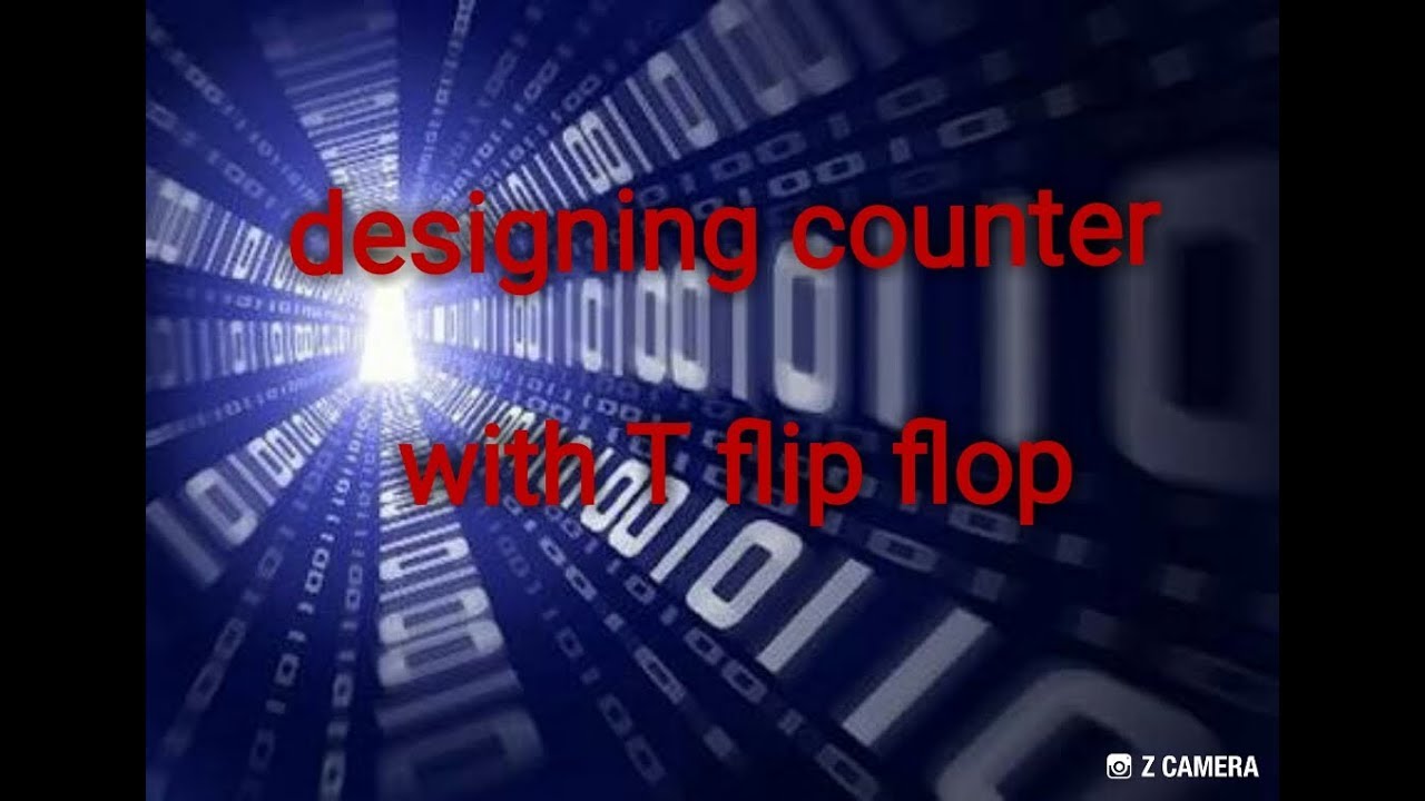 Counter designing with T flip flops / 2 bit down counter / computer ...