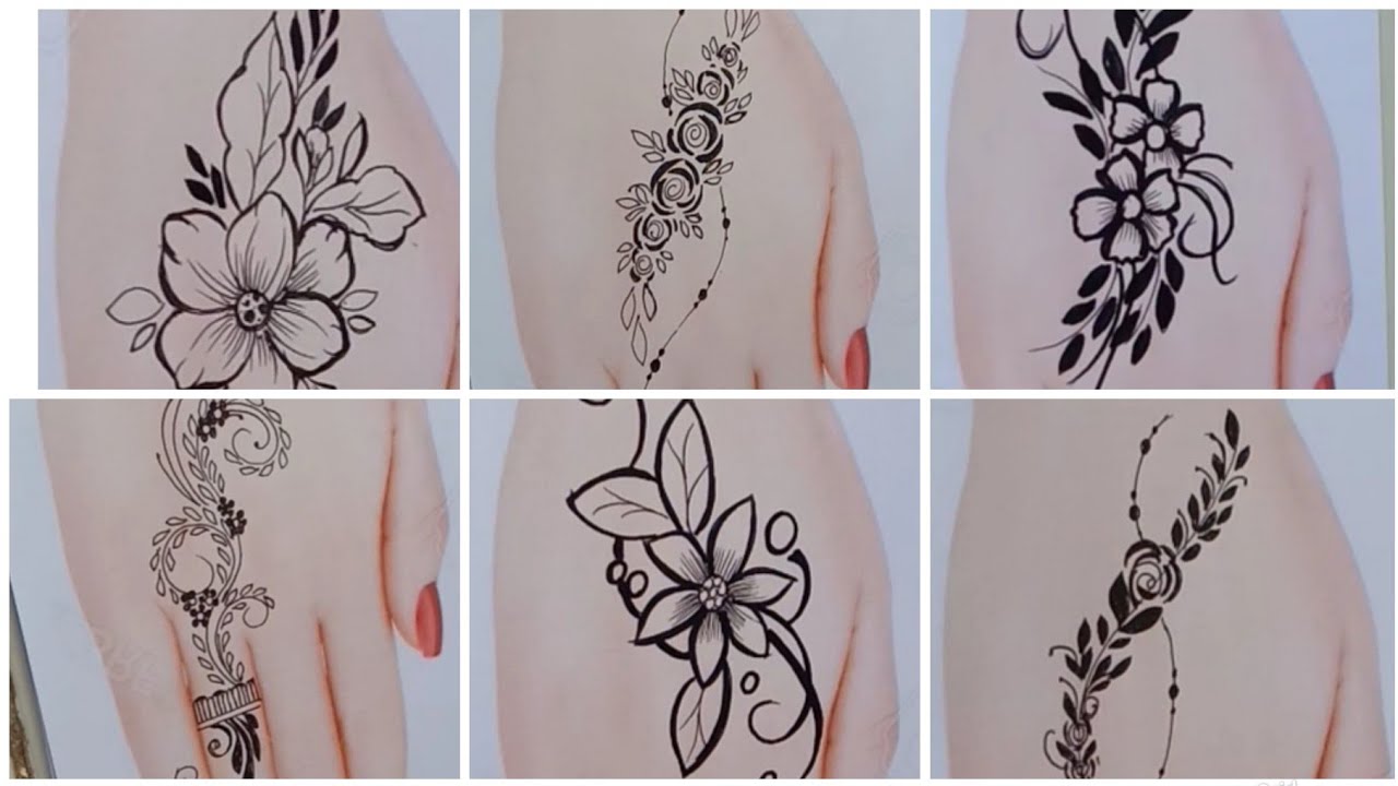 Henna simpel untuk lebaran - YouTube