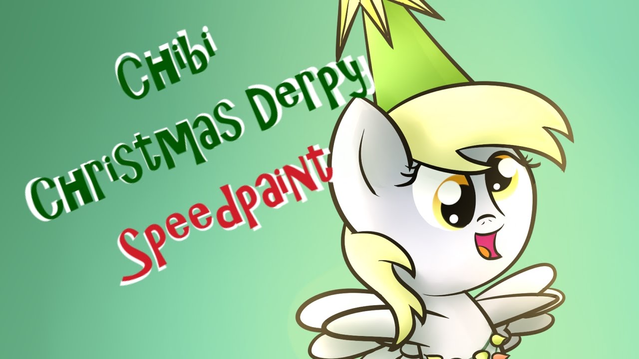 Chibi Christmas Derpy Speedpaint - YouTube