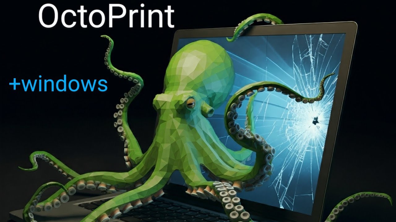 OctoPrint server on old windows laptop - YouTube