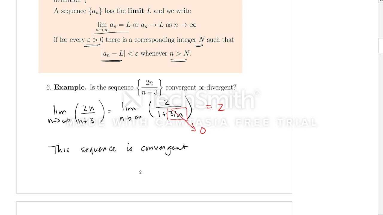 SFU math152 Spring2020 Section 11 1 - YouTube