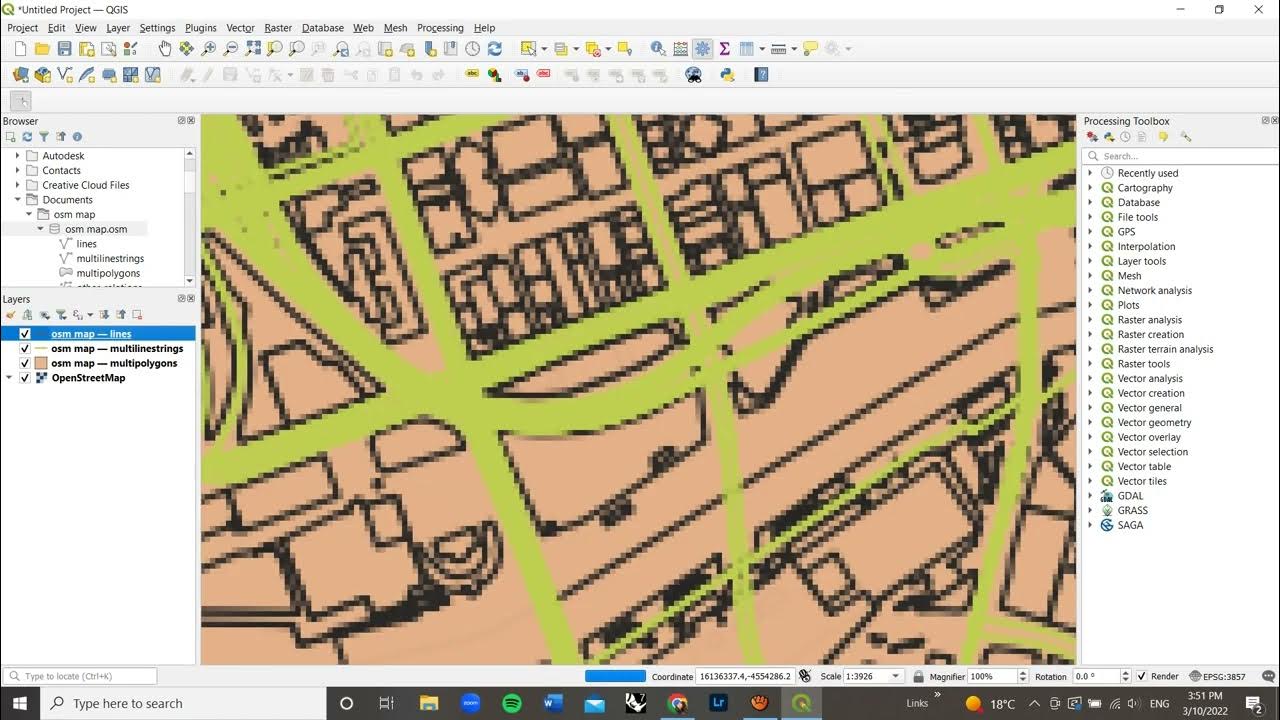 DMOC_02_Using QGIS to create a map using OSM data - YouTube