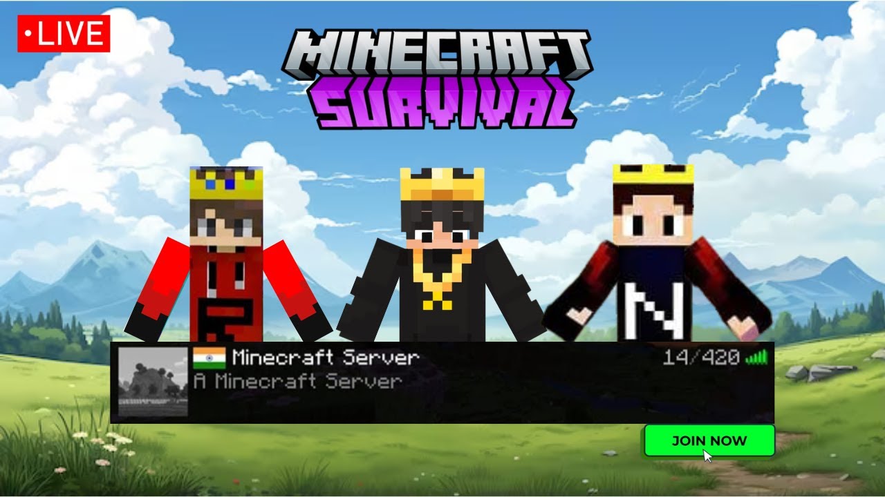 🔴DAY-1|CRAZY-LAND SMP|🟢JOIN NOW||Minecraft Public SMP|24/7 server|#minecraftlive #lifesteal ...