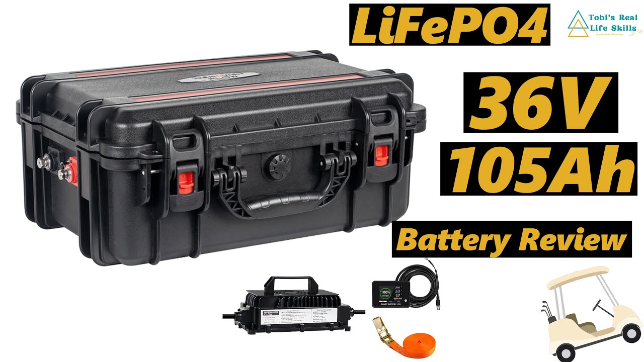 Smart Suitcase Battery for Trolling Motor and Golf Carts - YouTube