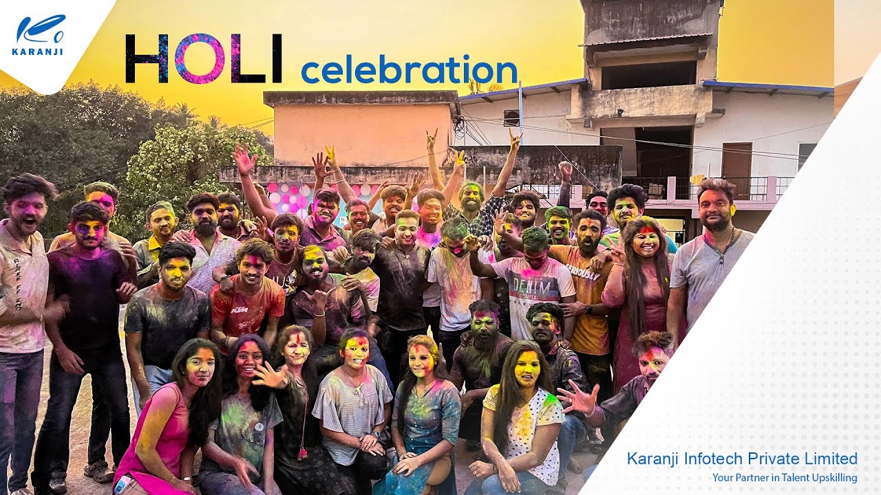 Holi celebration | Karanji infotech - YouTube