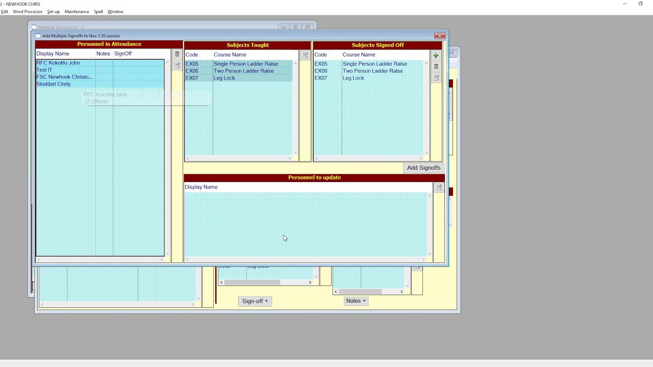 Competency Sign Off in Training Report - YouTube