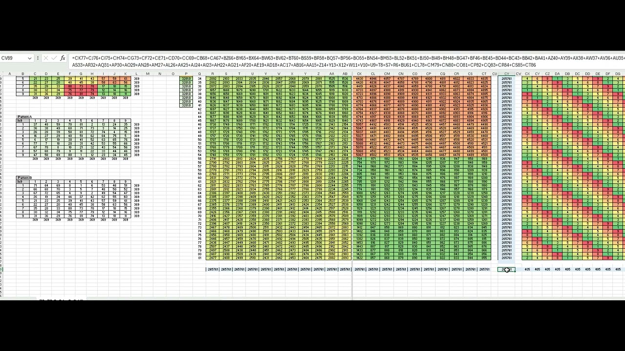 81x81 combining 2 completely different 9x9 patterns 1024 patterns - YouTube