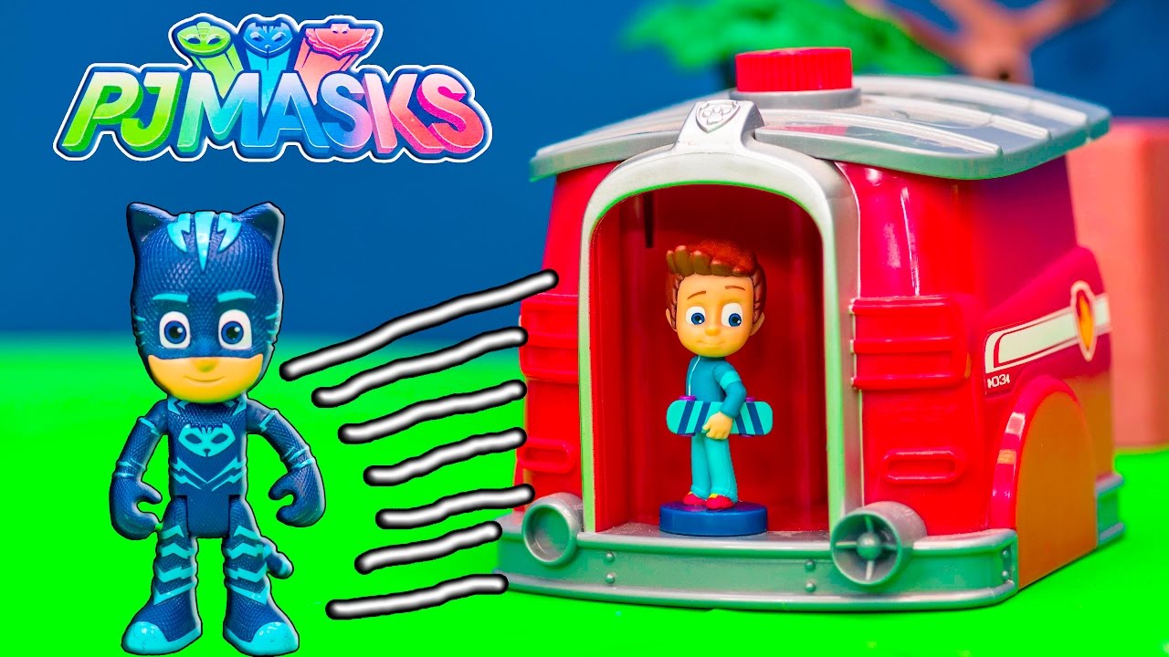 PJ Masks Catboy Prevents Romeo from taking Paw Patrol Pup 2 Hero Toys ...
