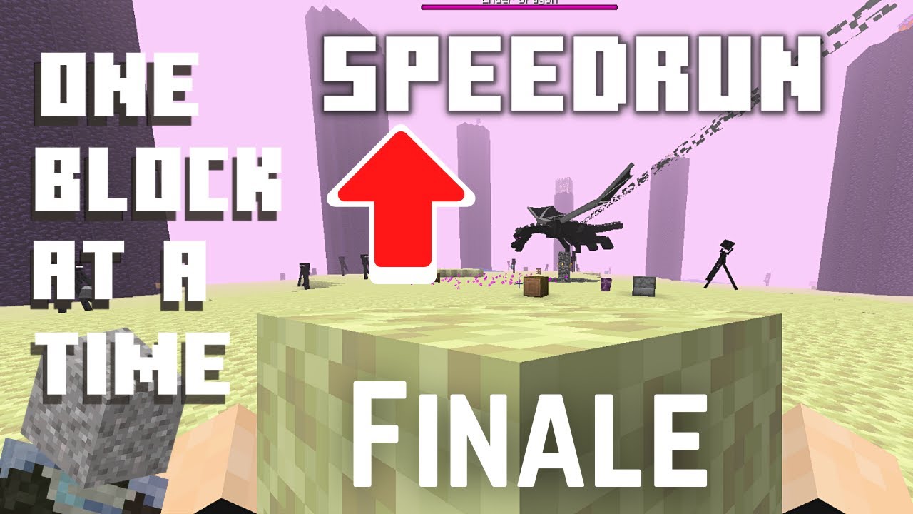 FINALLY BEATING ONE BLOCK AT A TIME - Minecraft April Fools SPEEDRUN ...