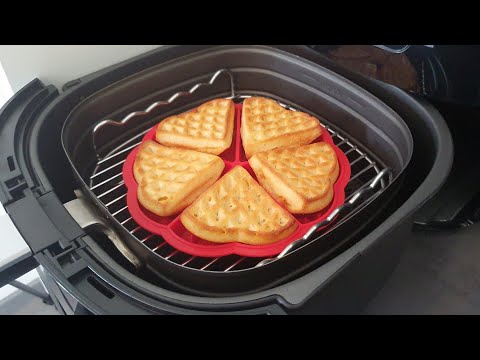Philips Airfryer'da waffel nasıl yapılır👍Kaç derecede pişirilir✅Airfryer tarifleri💯waffel tarifi💯