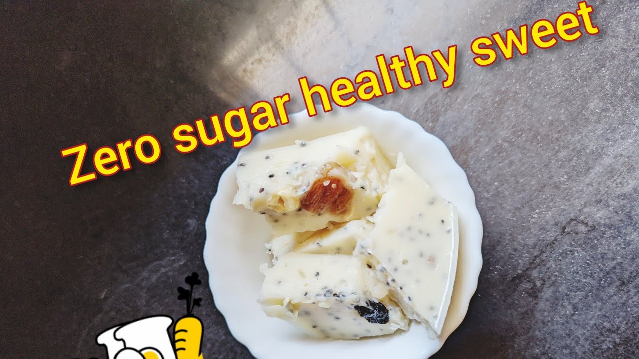 Quick Healthy Sweet | Zero sugar | 5mins sweet recipe/Summer low ...