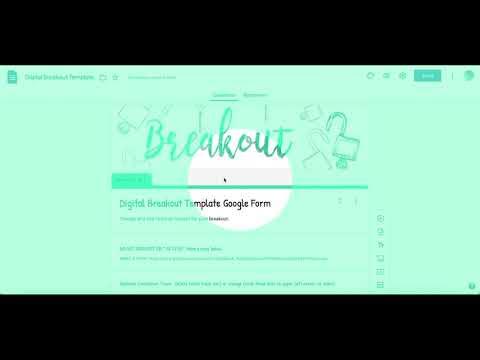 Digital Breakout Google Form Template - YouTube