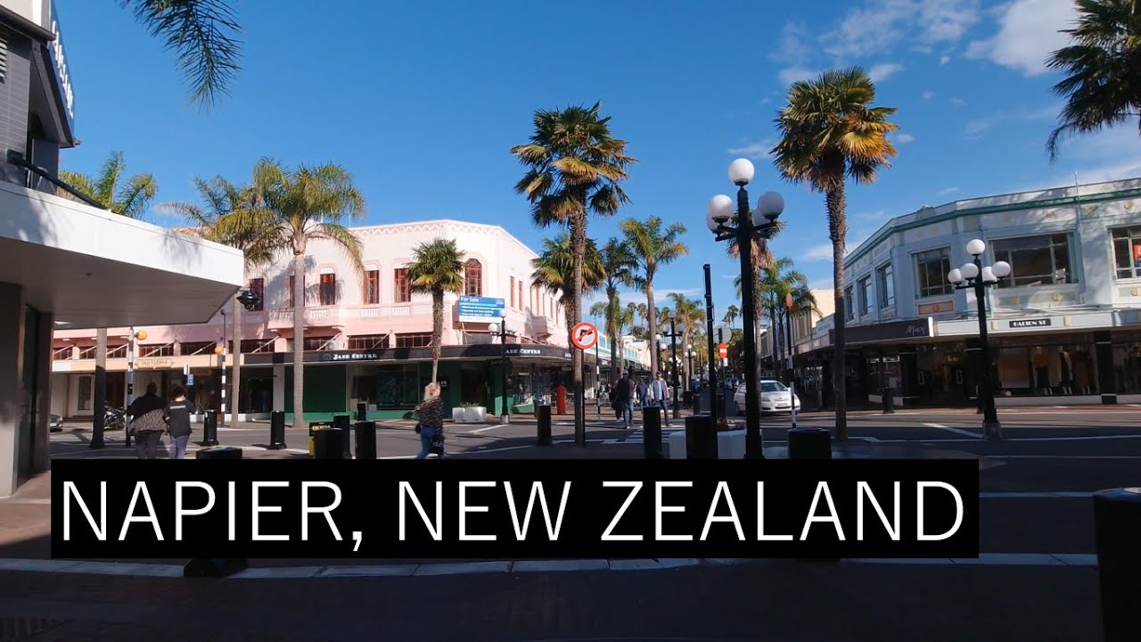 Napier City in the North Island, New Zealand 4K - YouTube