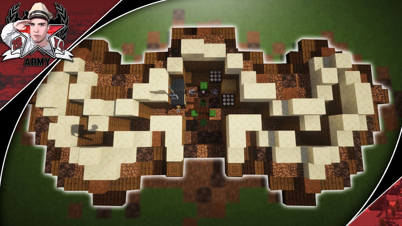 Minecraft: WW2 Mortar Pit (Version #1) | Fortification Tutorial - YouTube