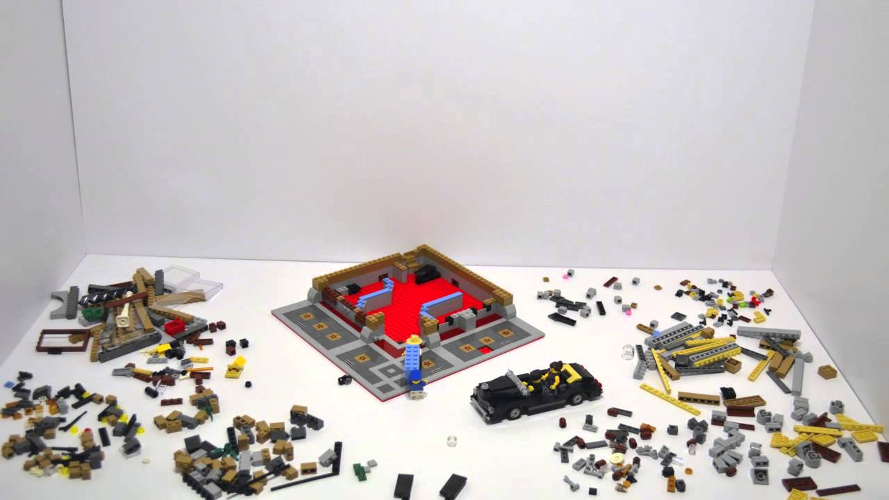 Lego Modular Palace Cinema 10232 Stop Motion Build (first floor) - YouTube
