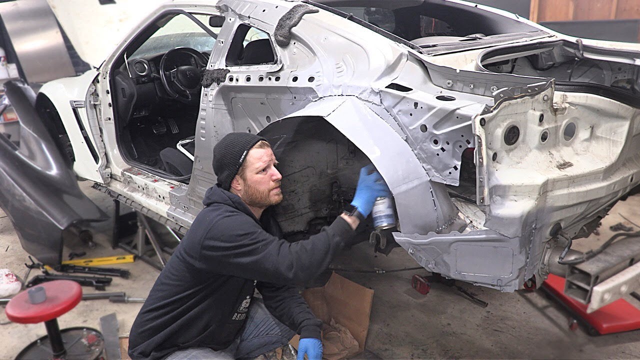 Rebuilding the Wheel Well & Trunk on my Salvaged GT-R - YouTube