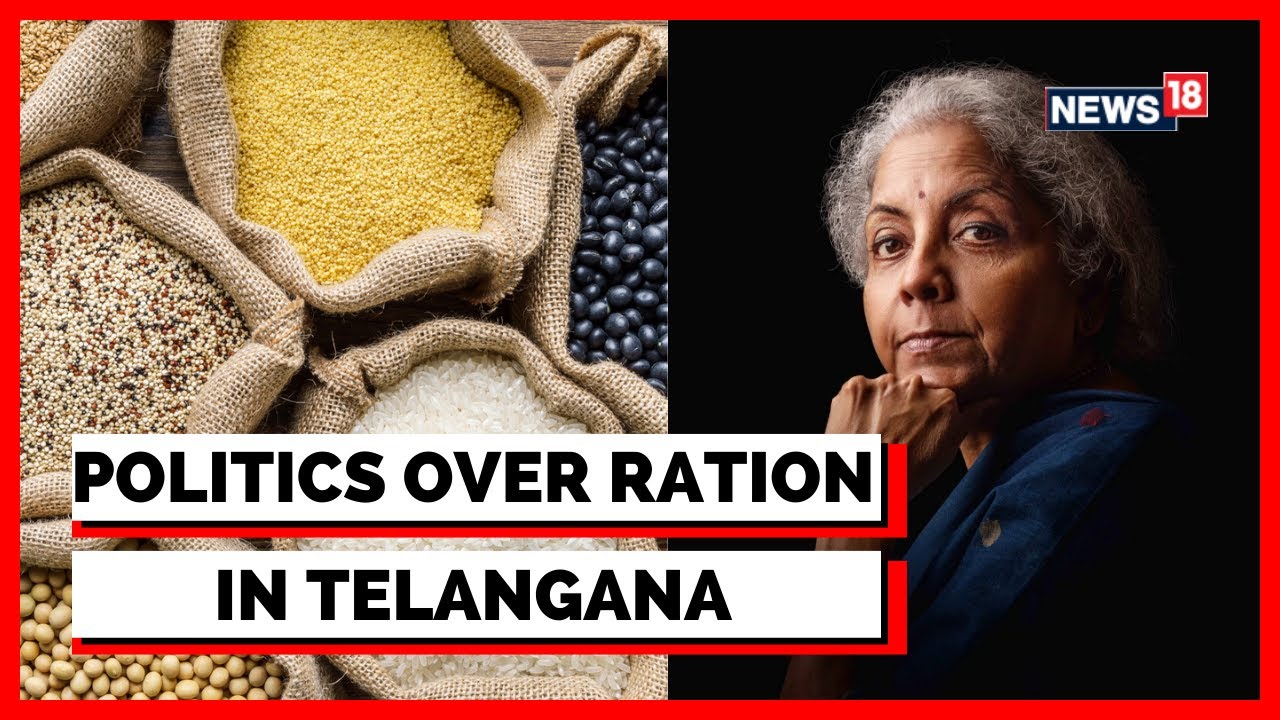 Telangana Ration Shop | Nirmala Sitharaman Questions Missing PM Photo ...