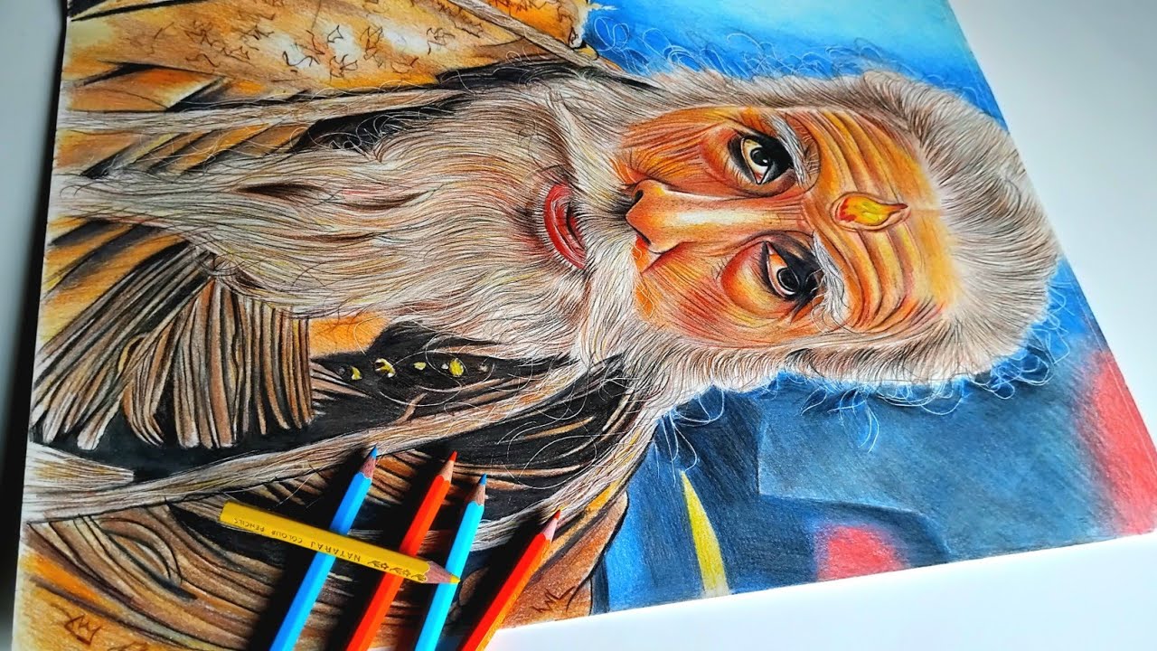 Kalki drawing, Kalki drawing Ashwatthama, Step by step, Part 3 - YouTube