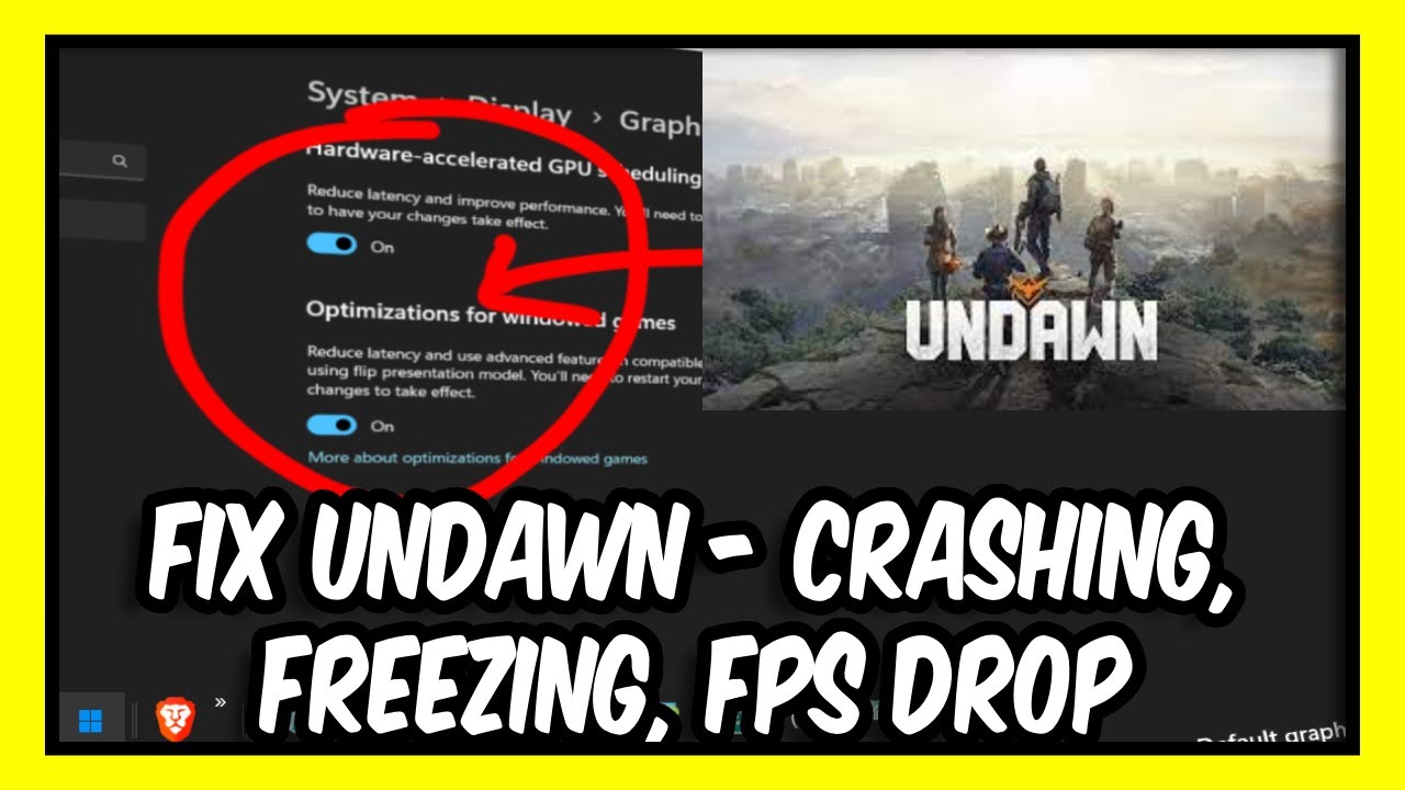 Fix Undawn - crashing, Freezing, fps drop | Complete Tutorial - YouTube