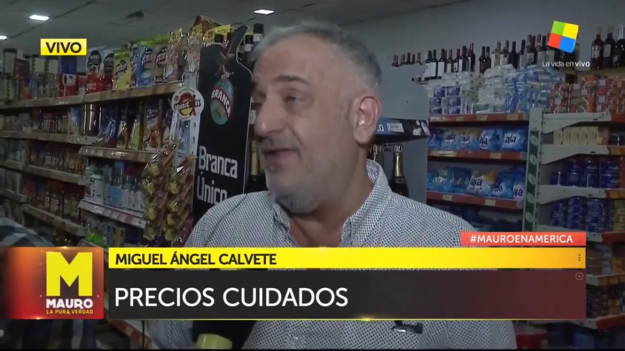 Miguel Ángel Calvete buscando los precios cuidados - Mauro, la pura ...
