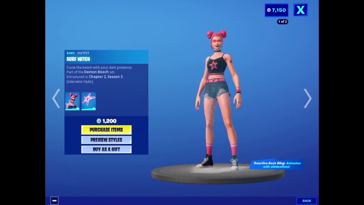NEW! Surf Witch Skin (June 30 2020) - YouTube