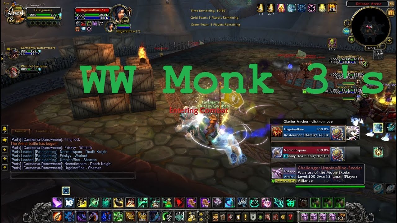 WoD 6.1 | WW Monk 3's - YouTube