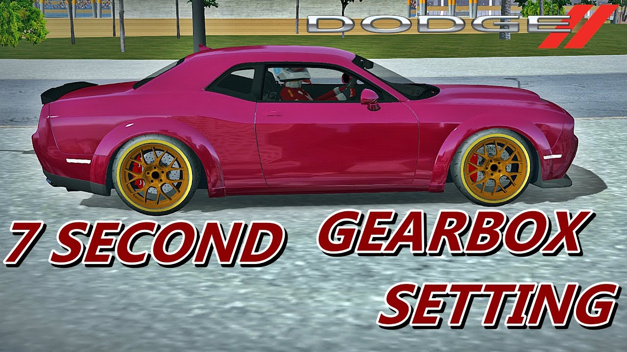 DODGE CHALLENGER GEARBOX SETTING || RACING MAP || CAR PARKING ...