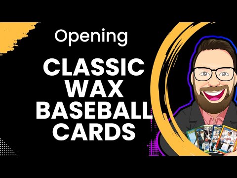 AMAZING! Opening Classic Wax Pack of Baseball Cards. Big Hits from the ...